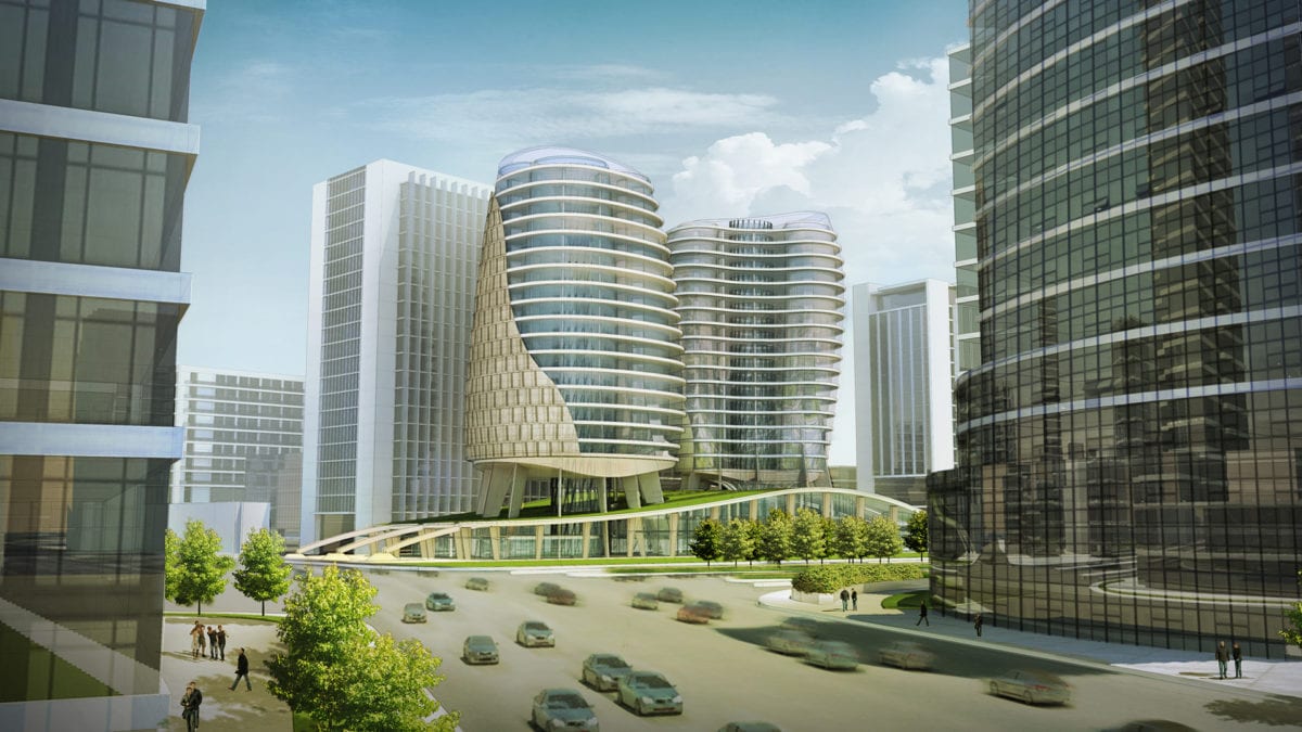 Hangzhou ‘Vessel Towers’ - Paul Lukez Architecture