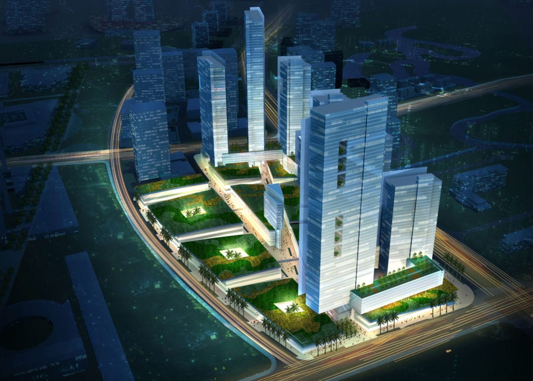 Hangzhou ‘Vessel Towers’ - Paul Lukez Architecture
