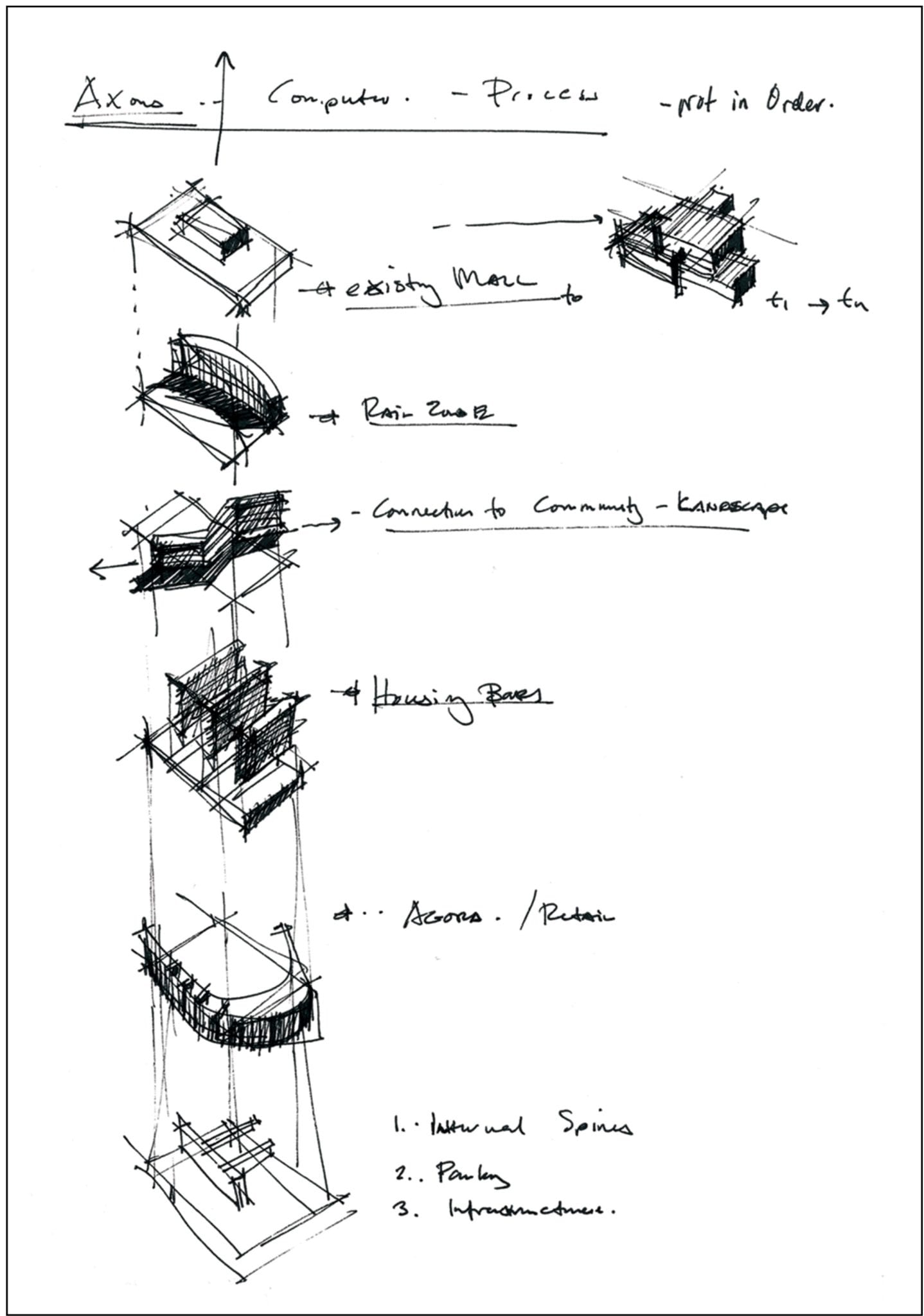 Design Process Sketches - Paul Lukez Architecture