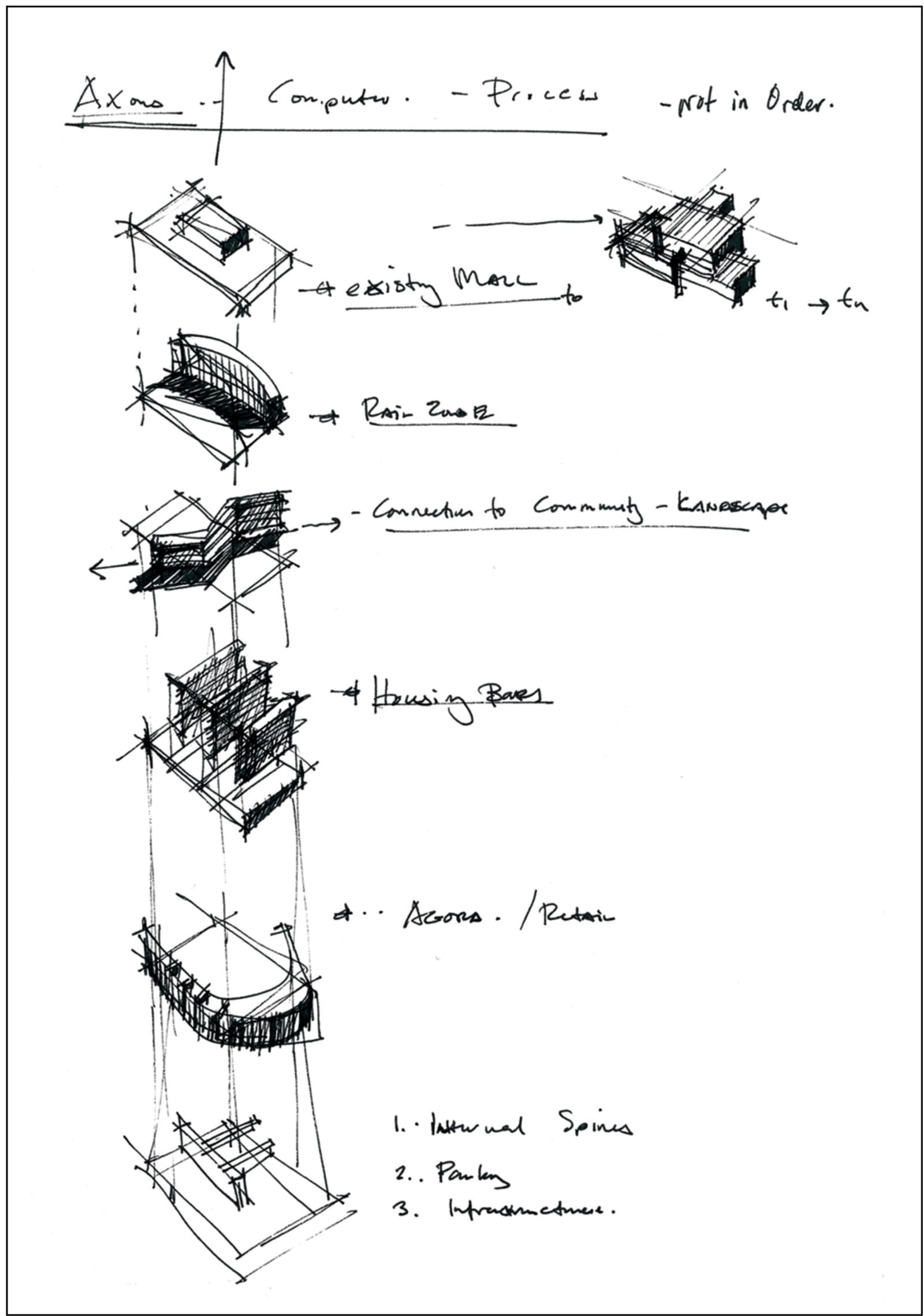 Design Process Sketches - Paul Lukez Architecture